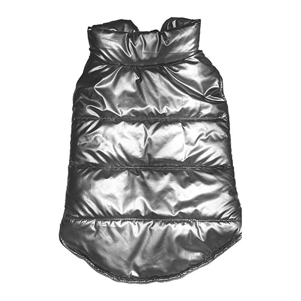 Cosmo Puffy Reversible Coat S Silver – Frenchie Tale